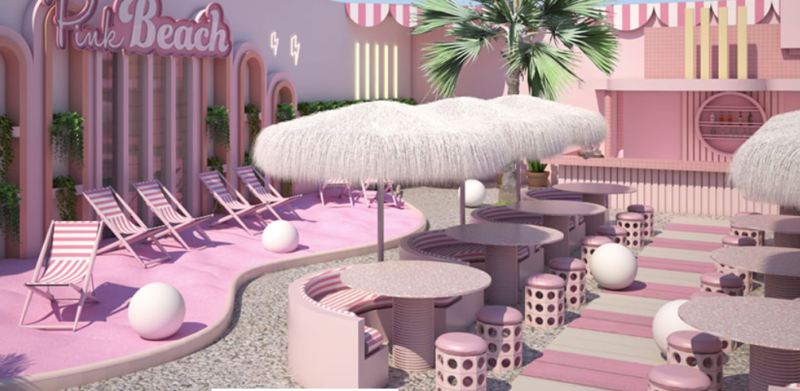 Deze All Pink Beach Bar opent in Amsterdam | GIRLS WHO MAGAZINE