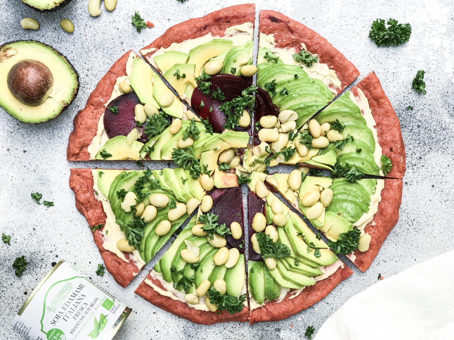 Recept Pizza met Avocado en Edamame | GIRLS WHO MAGAZINE